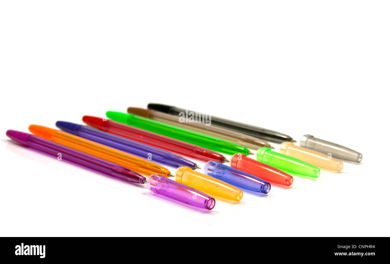 writing pencils in all colors Stock Photo - Alamy