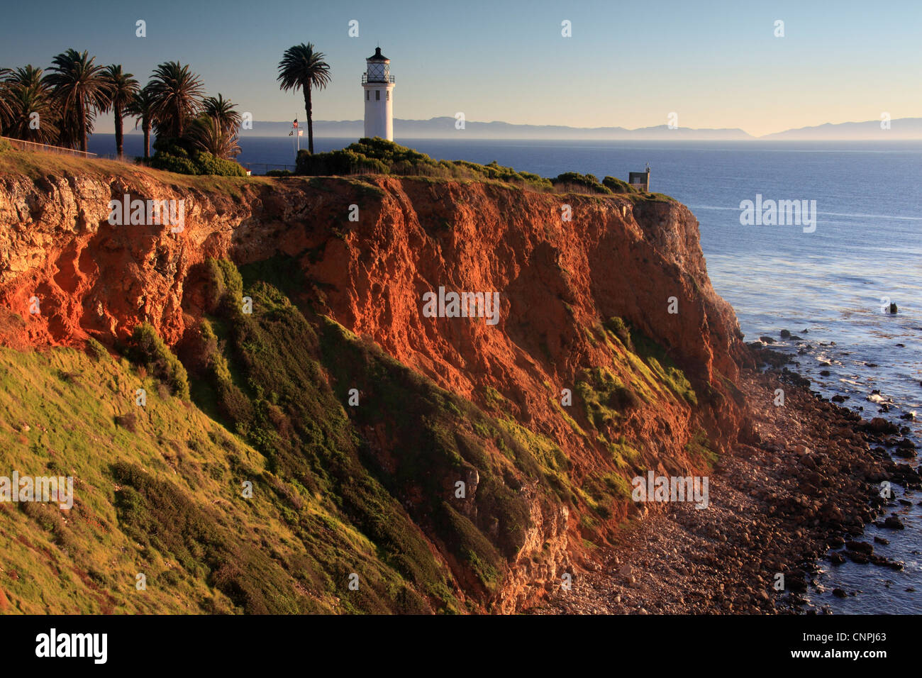 photo of the Pt.Vincente lighthouse on the California coast, Los Angeles area, Palos Verdes, USA ...