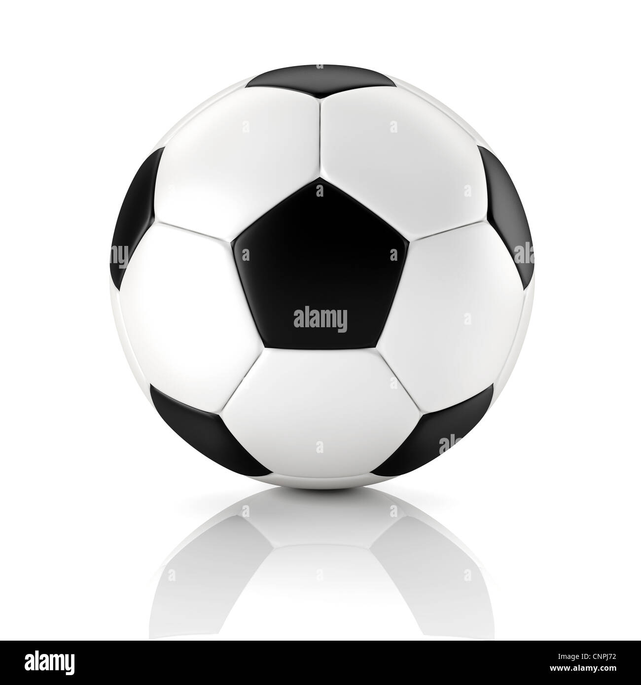 black and white soccer ball Stock Photo - Alamy