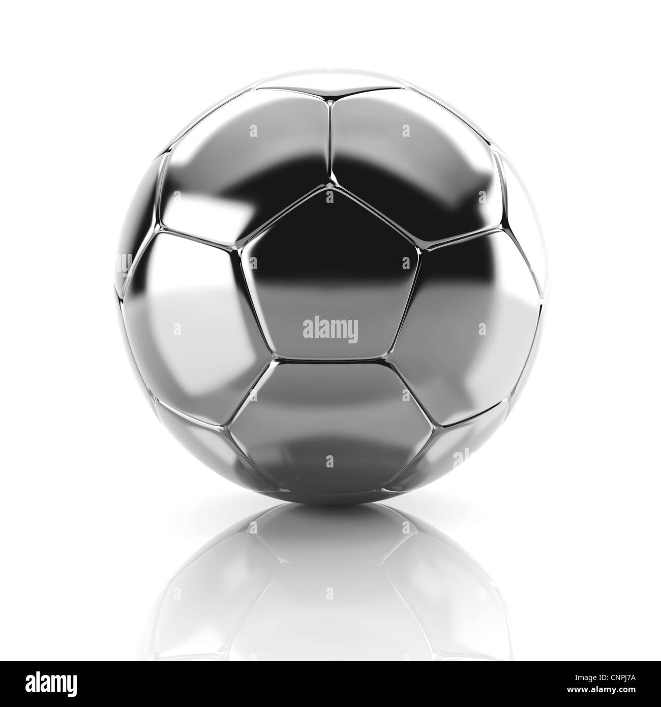 3d metal soccer ball Stock Photo - Alamy