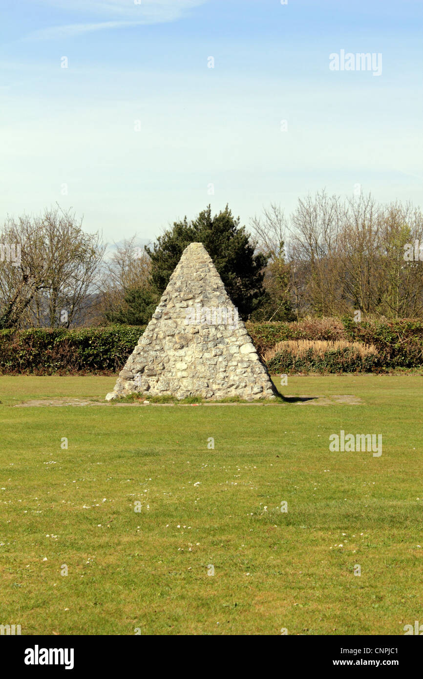 Pyramid at Reigate castle grounds Surrey England UK Stock Photo - Alamy