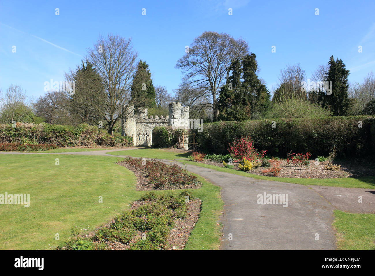 Reigate castle castle grounds surrey hi-res stock photography and ...