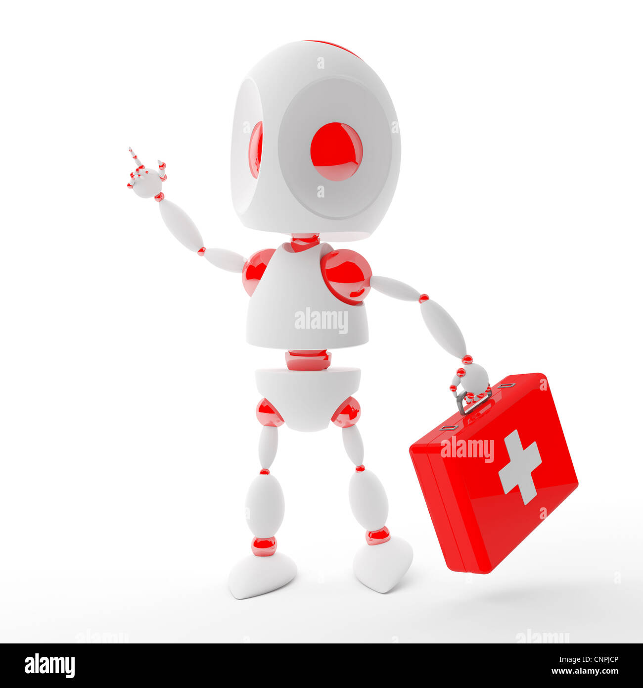 Cute first aid kit robot Stock Photo - Alamy