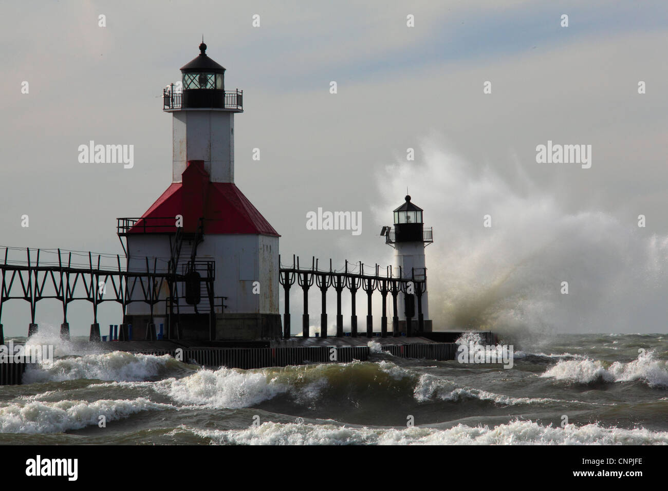 Lighthouses of great lakes hi-res stock photography and images - Alamy