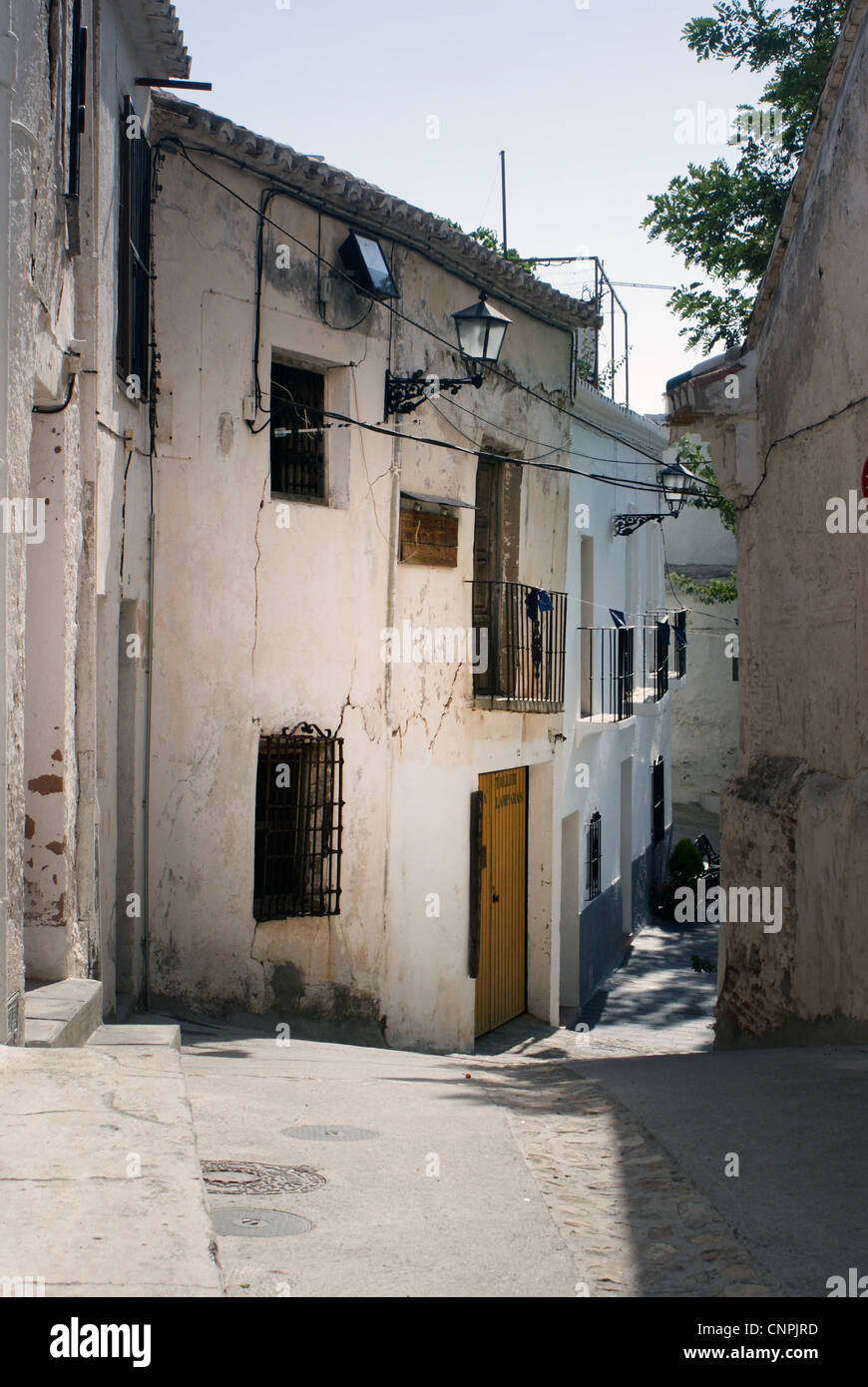Typical old Spanish buildings Stock Photo - Alamy
