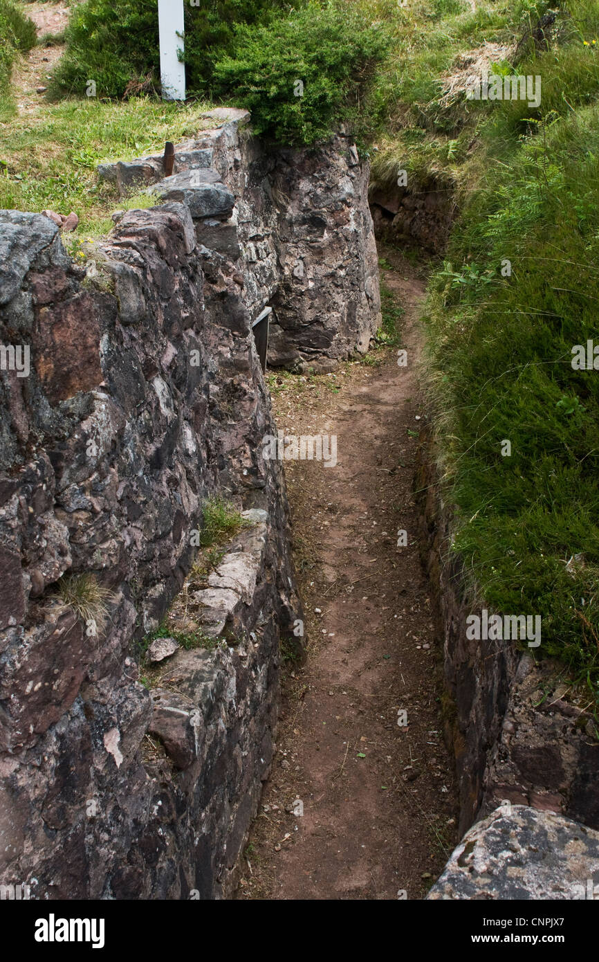 Le Linge battlefield World War I, First World War, Alsace, France Stock ...