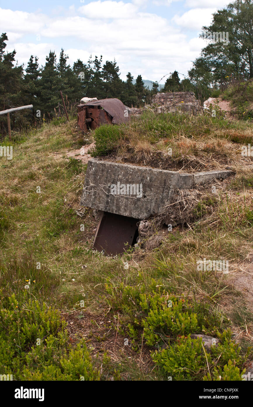 World War I battlefield in the Alsace region of France, Le Linge ...