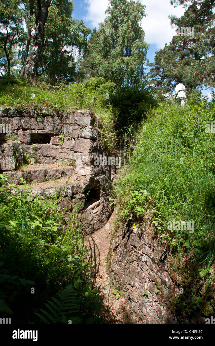 World War I battlefield in the Alsace region of France, Le Linge ...