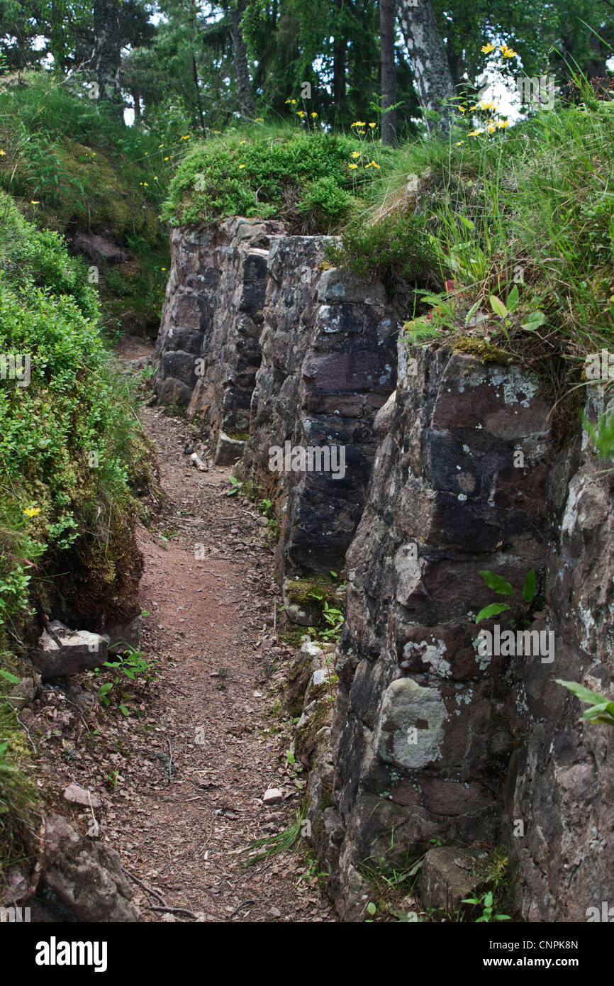 World War I battlefield in the Alsace region of France, Le Linge ...