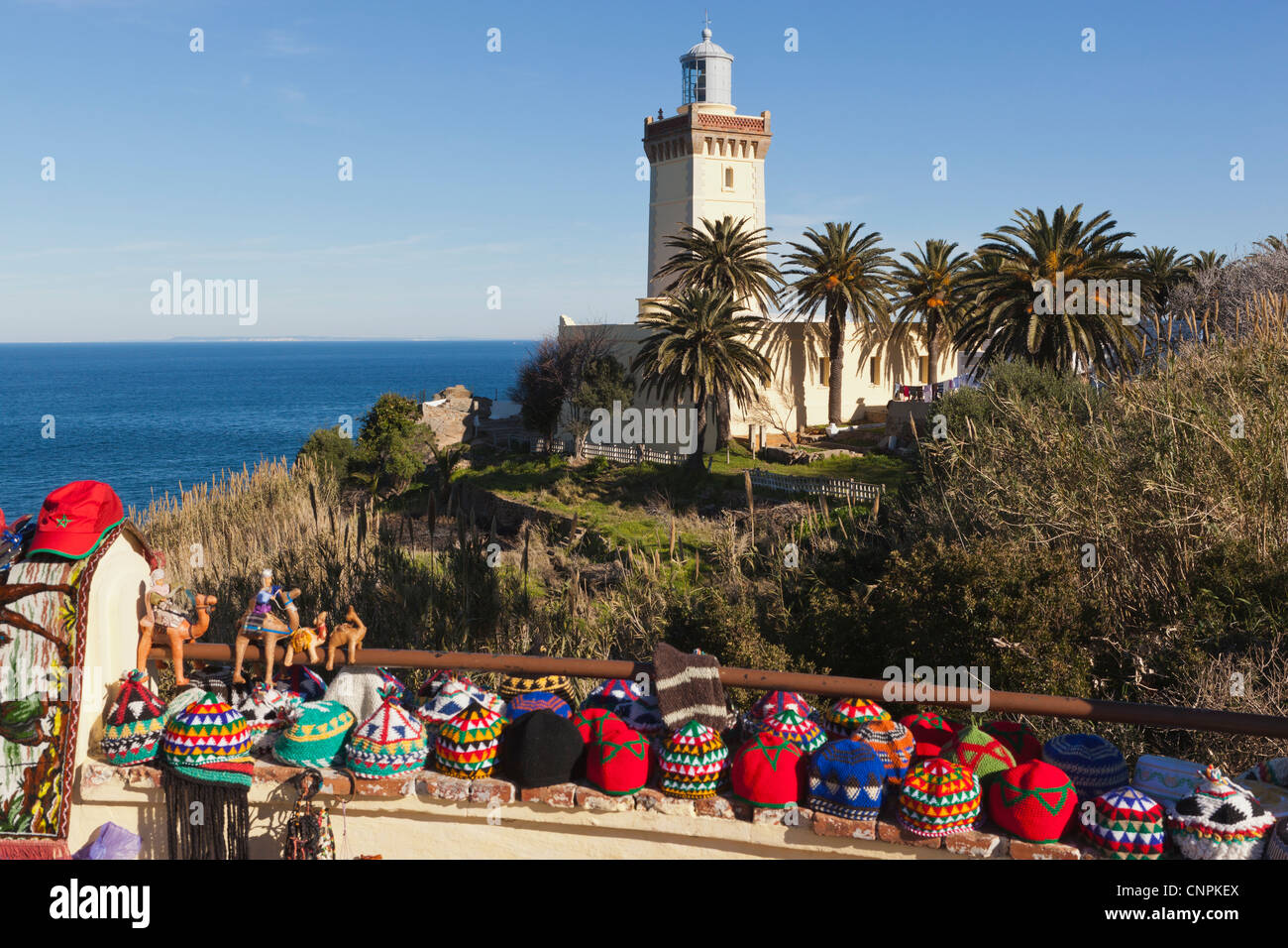 Cap Spartel, near Tangiers, Morocco. The lighthouse Stock Photo - Alamy