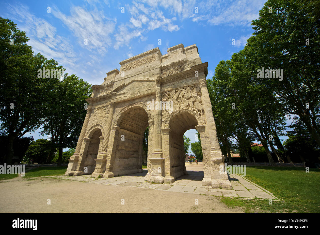 [Triumphal arch of orange] [stone building] gate Stock Photo - Alamy