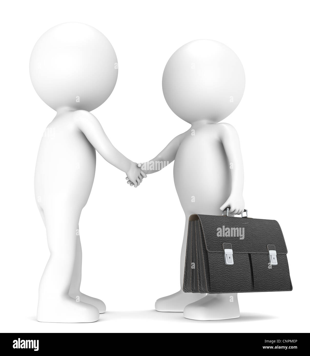 3d businessman handshake with briefcase black hi-res stock photography ...