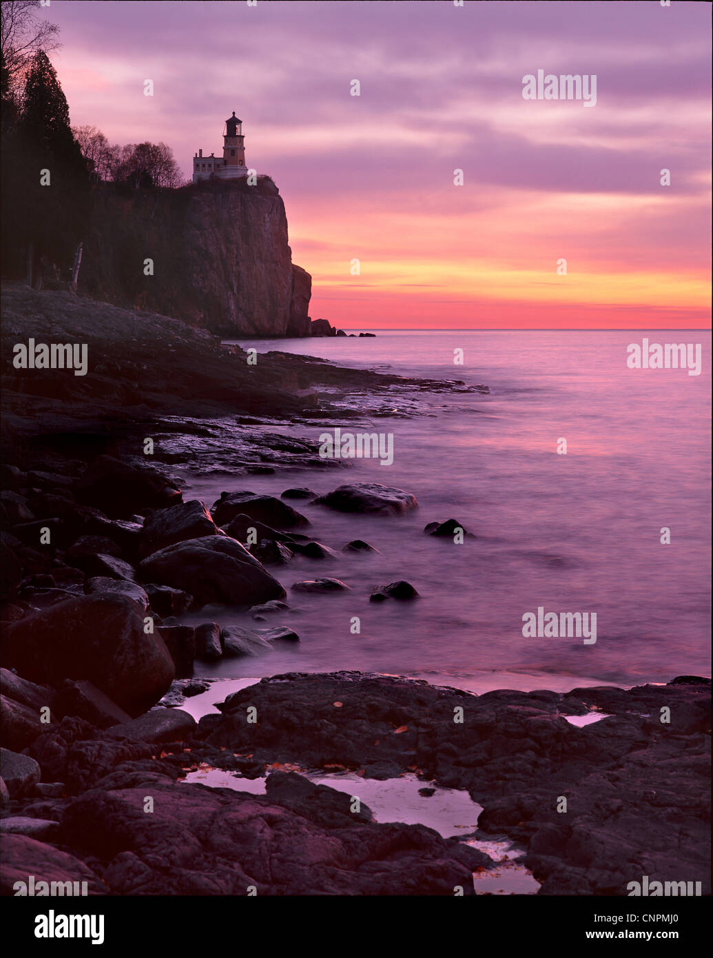 Split Rock Lighthouse, Lake Superior, Minnesota, USA Stock Photo - Alamy
