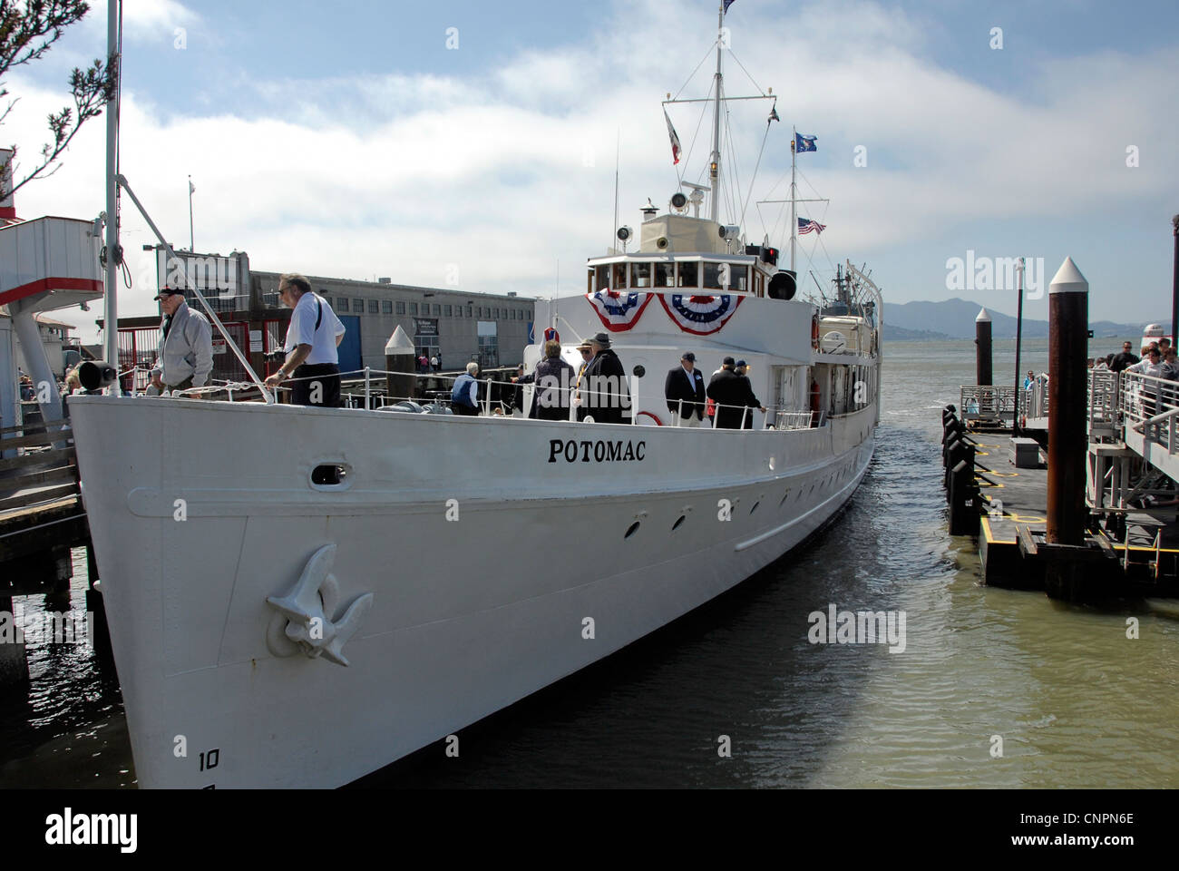 FDR's presidential yacht USS Potomac in San Francisco, California, USA ...
