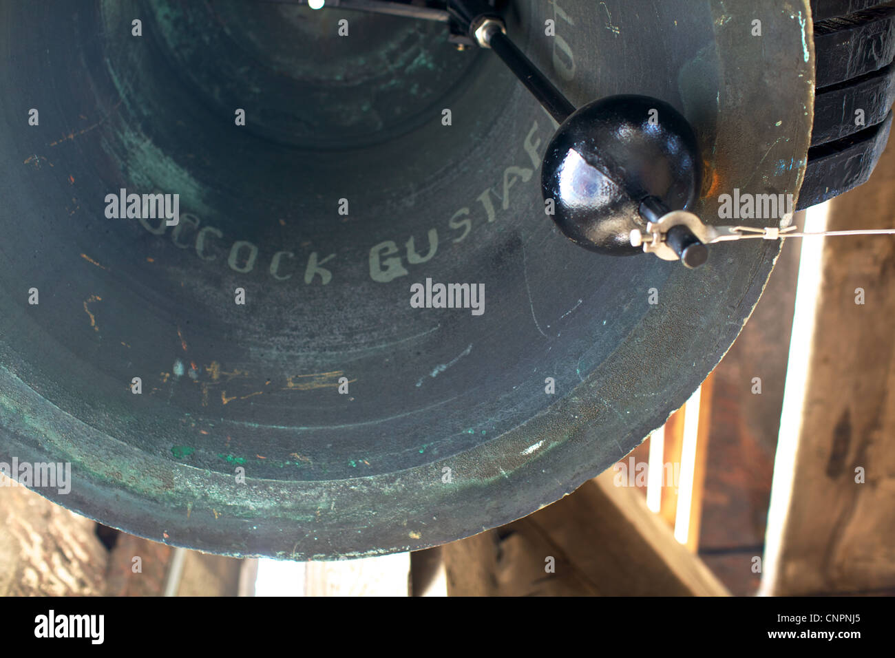 Belfry bell [bell tower] [clock tower] building Stock Photo - Alamy