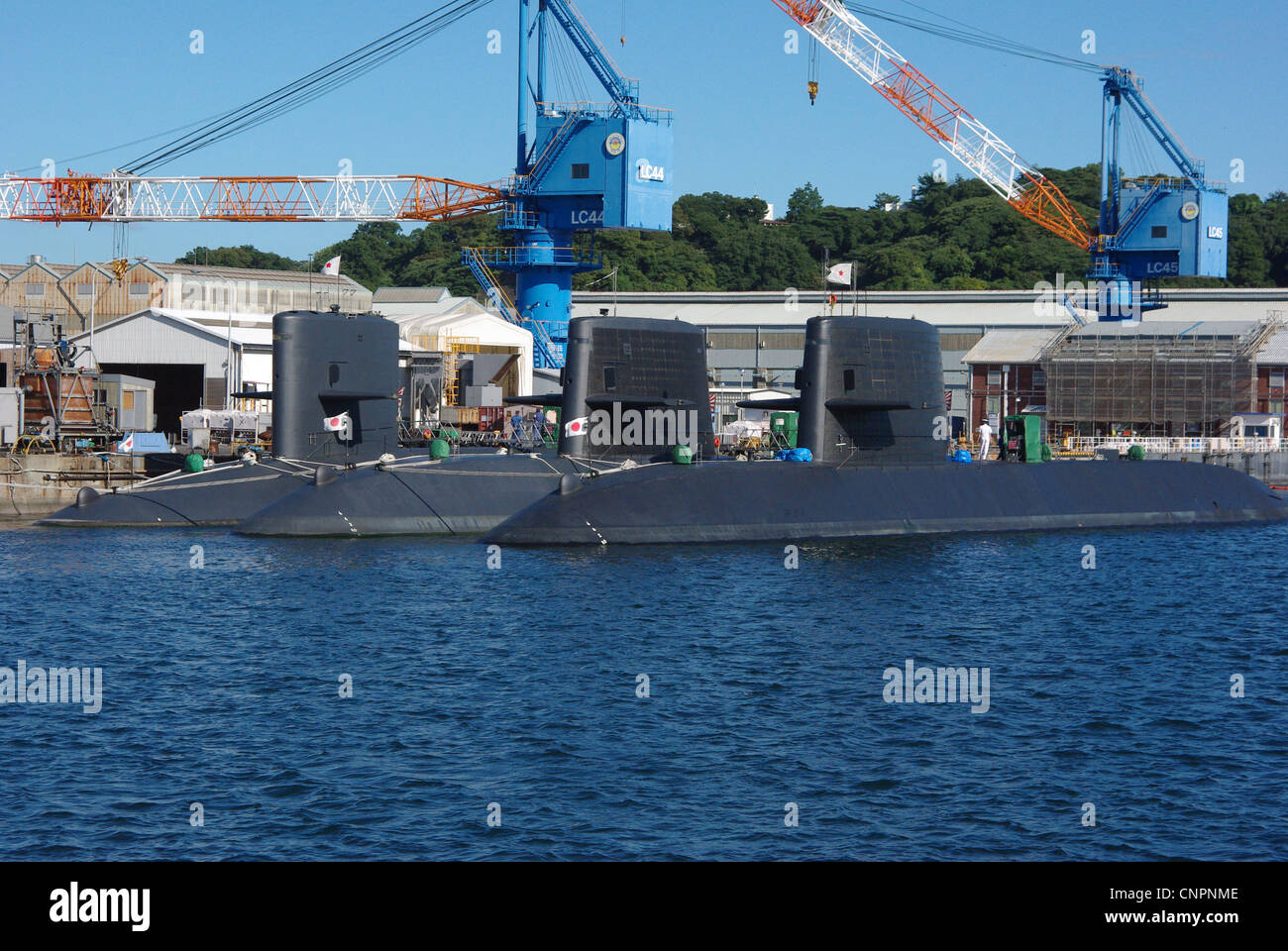 JMSDF Oyashio class & Harushio class submarine Stock Photo - Alamy