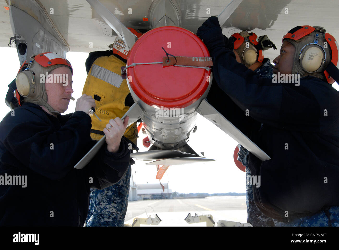 Aviation Ordnancemen from Patrol Squadron 1 (VP-1) are seen at Naval ...