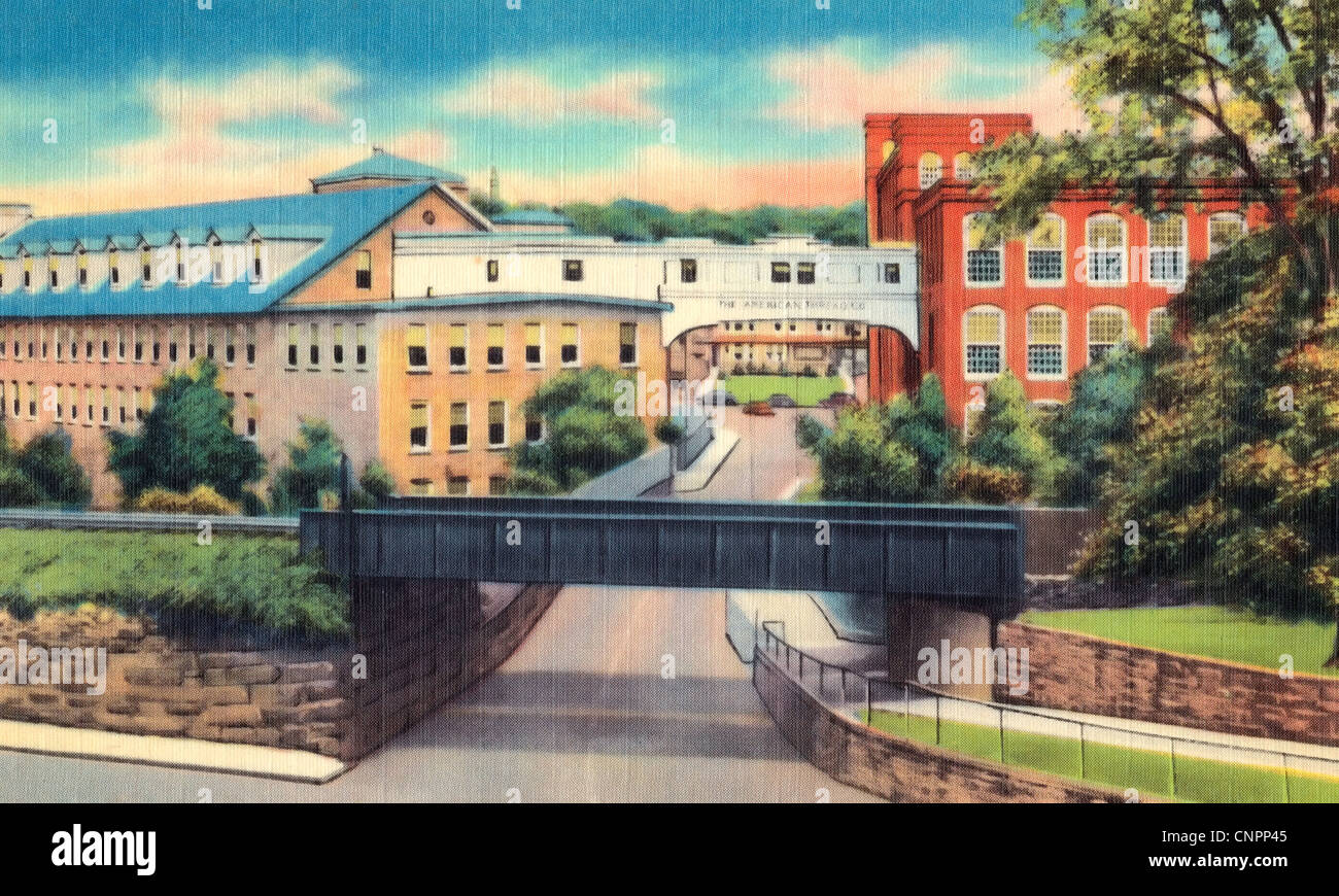 American thread company Willmantic, Connecticut Corca 1900 Stock Photo ...