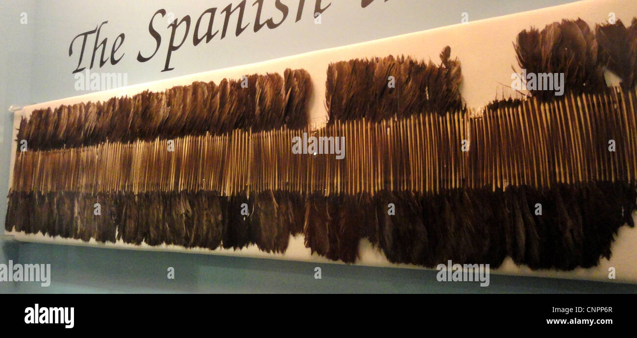 The Chumash headband, collected from Bowers' Cave in 1885, is part of ...