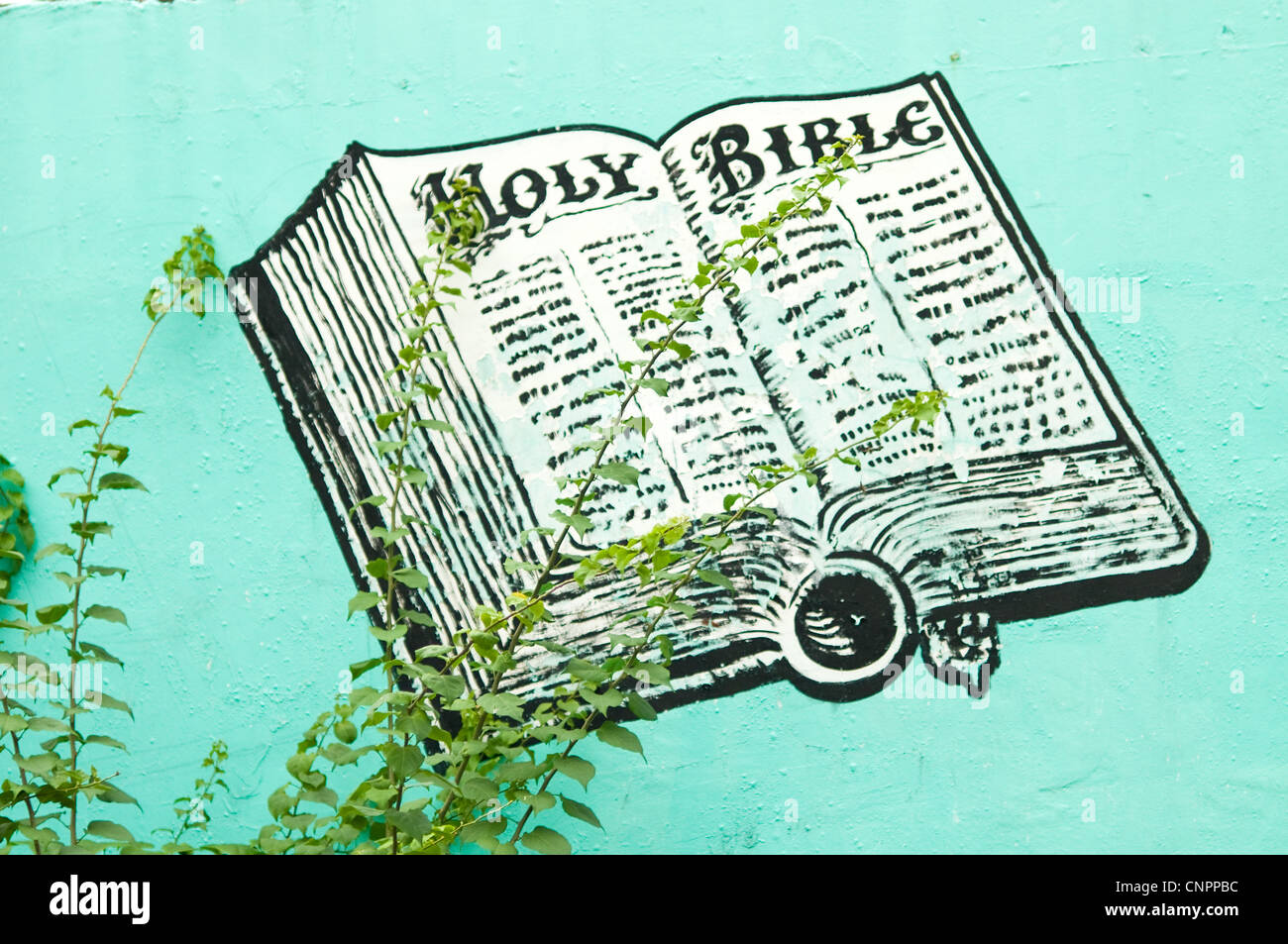 bible mural, Talisay, cebu, philippines Stock Photo - Alamy