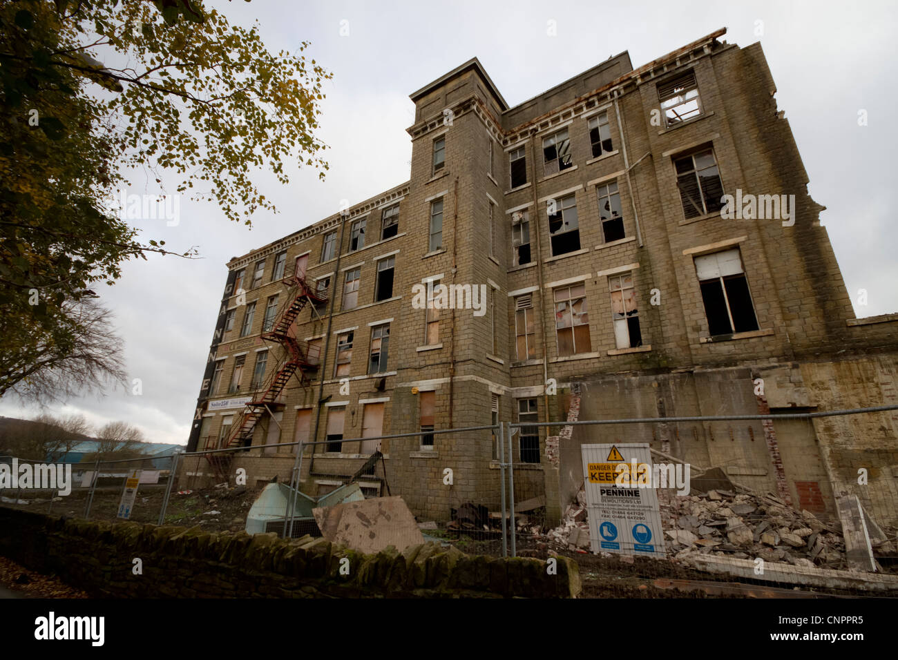 The Gannex Mill at Elland, near Halifax, West Yorkshire, during ...
