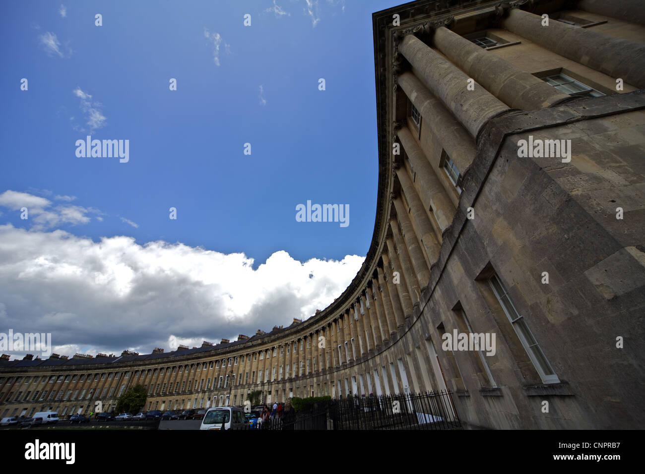 Royal crescent hotel bath england georgian architecture hi-res stock ...