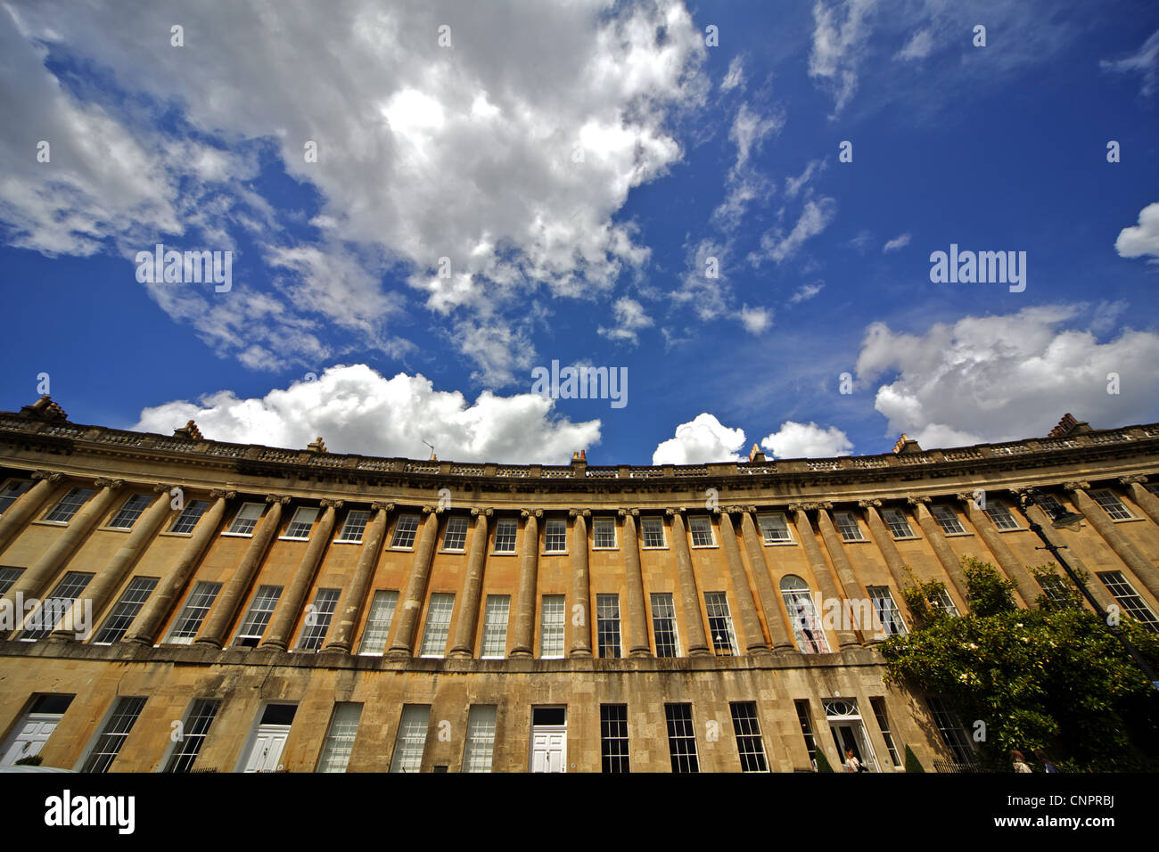 Royal crescent hotel bath england georgian architecture hi-res stock ...