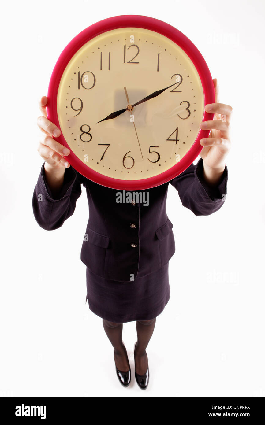 Lady clock Cut Out Stock Images & Pictures - Alamy