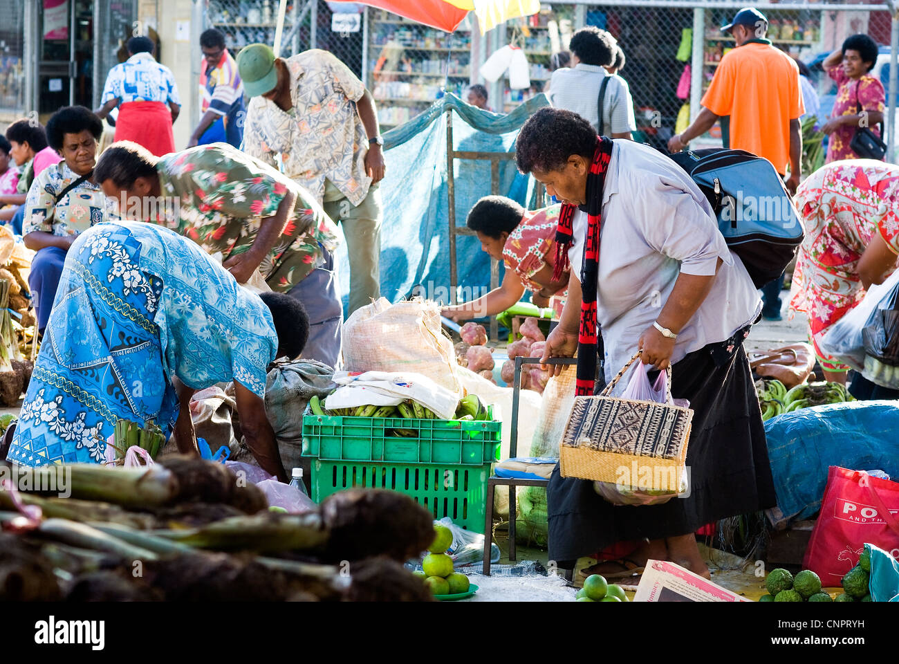 Fiji woman market hi-res stock photography and images - Alamy