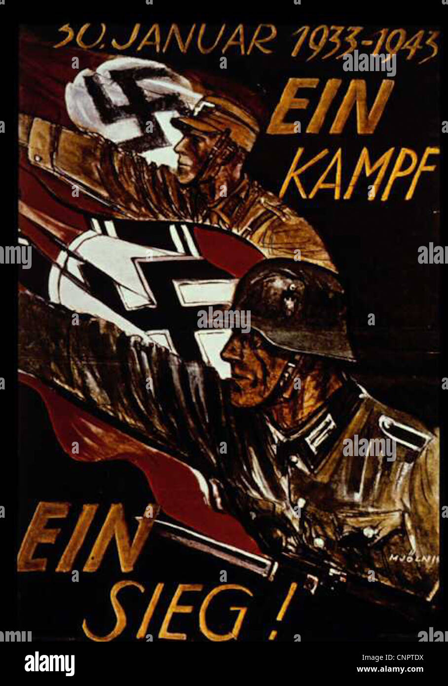 A collection of World War II-era propaganda posters highlighting key ...