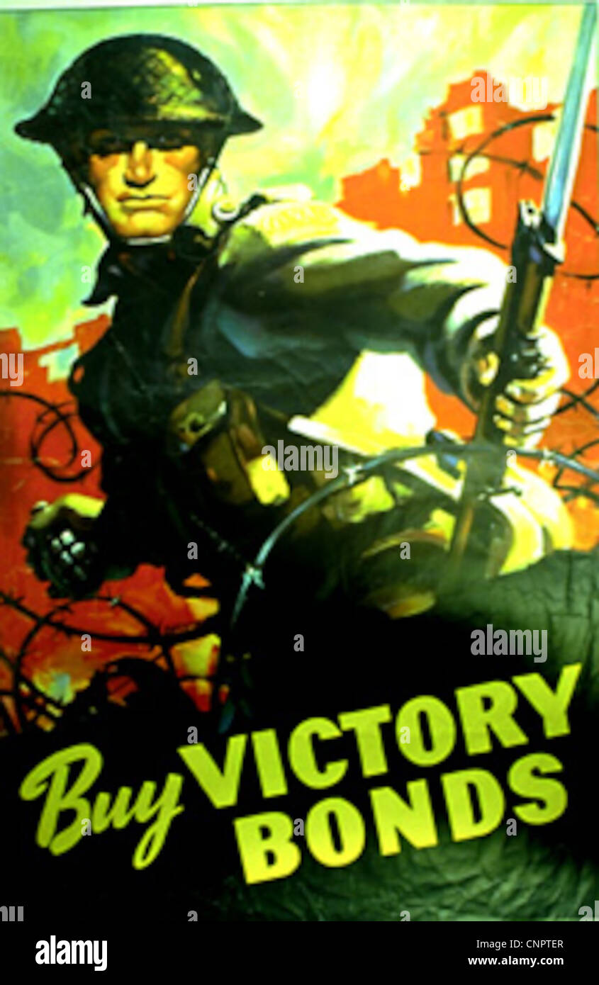 This collection of World War II-era propaganda posters reflects the ...