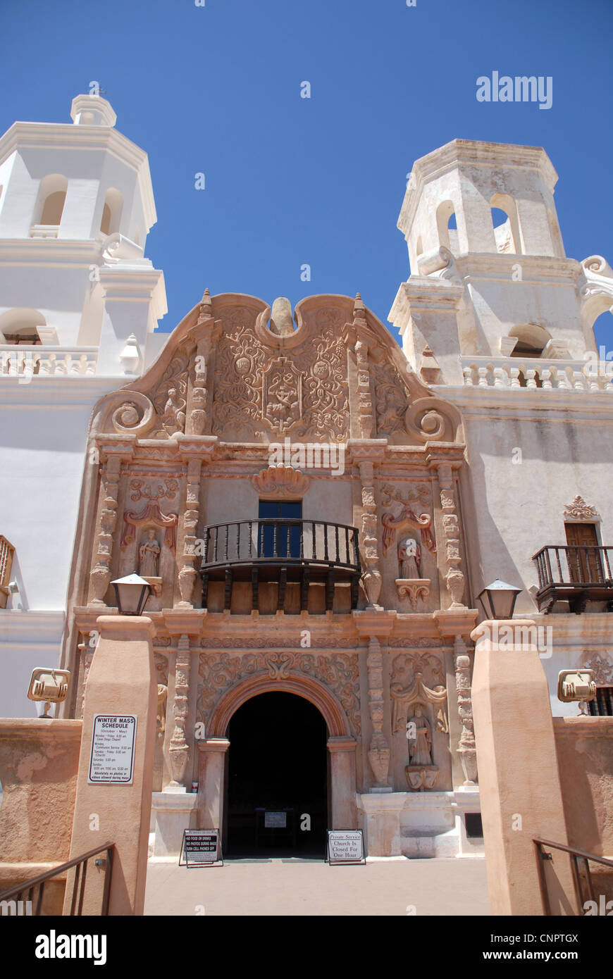 Mission san xavier del bac in tucson hi-res stock photography and ...