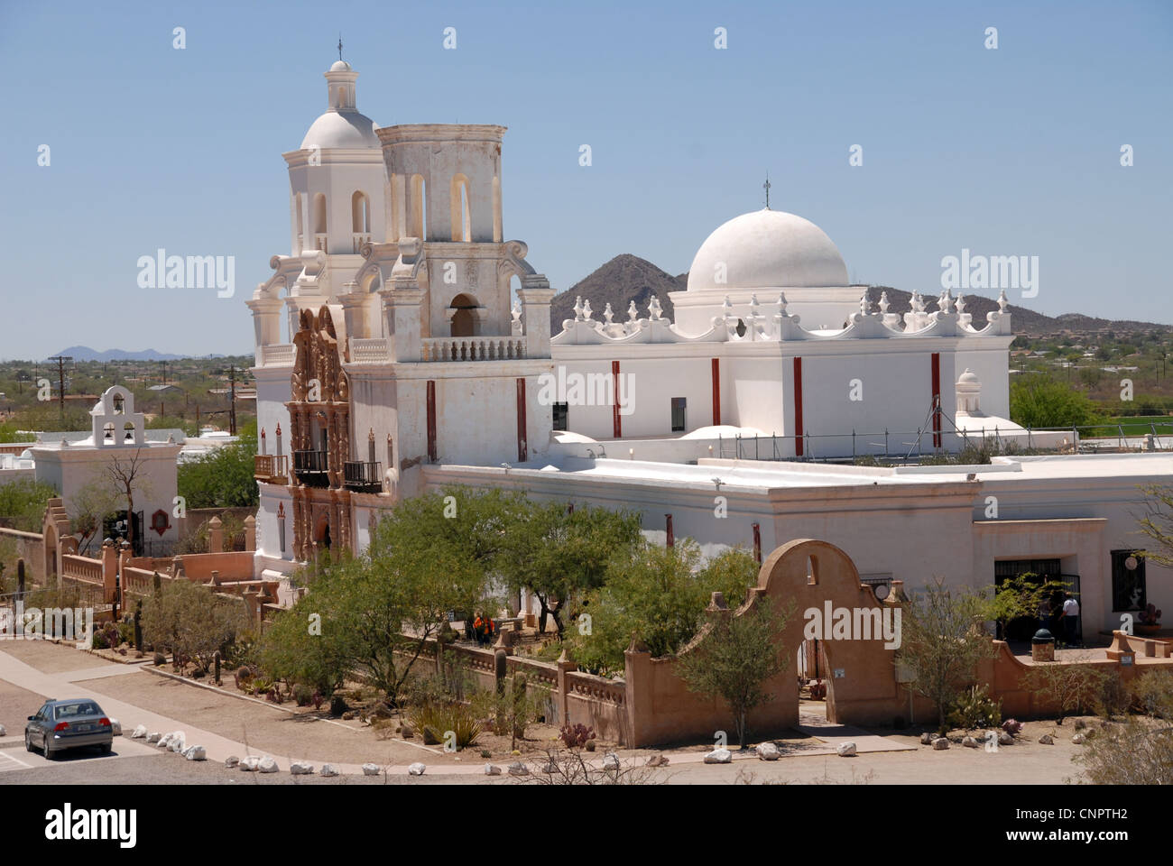 Mission san xavier del bac in tucson hi-res stock photography and ...