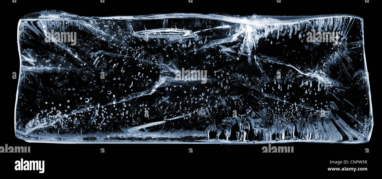 Chunk of Clear Ice Stock Photo - Alamy