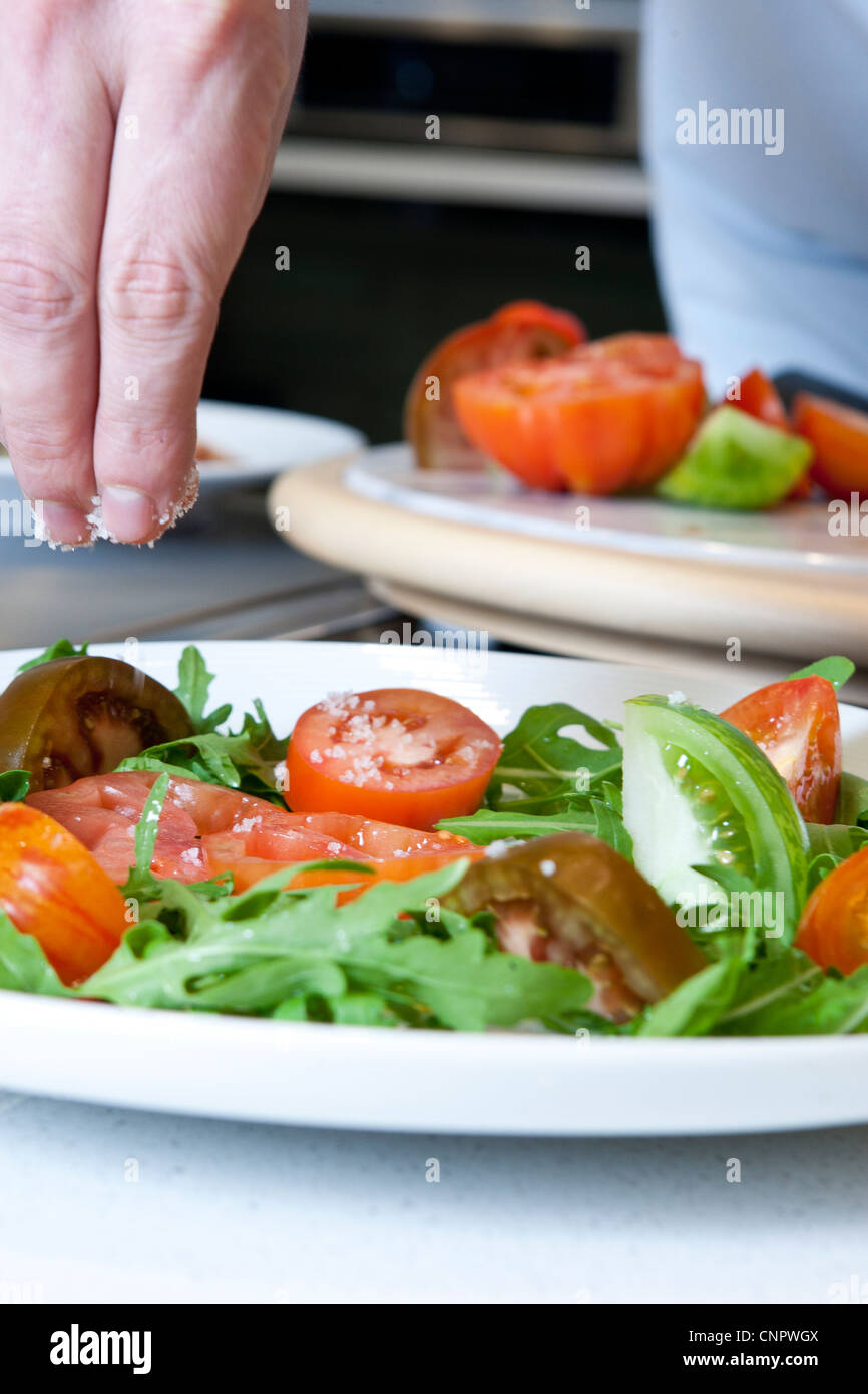 cooking a salad Stock Photo - Alamy