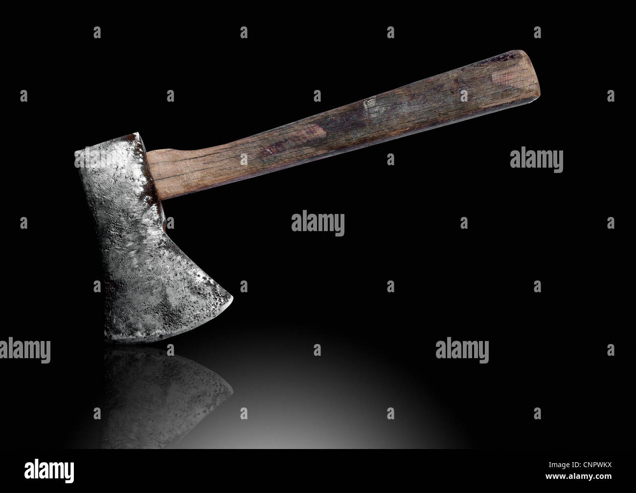 Sharp metal hatchet or axe wood cutting work tool Stock Photo - Alamy
