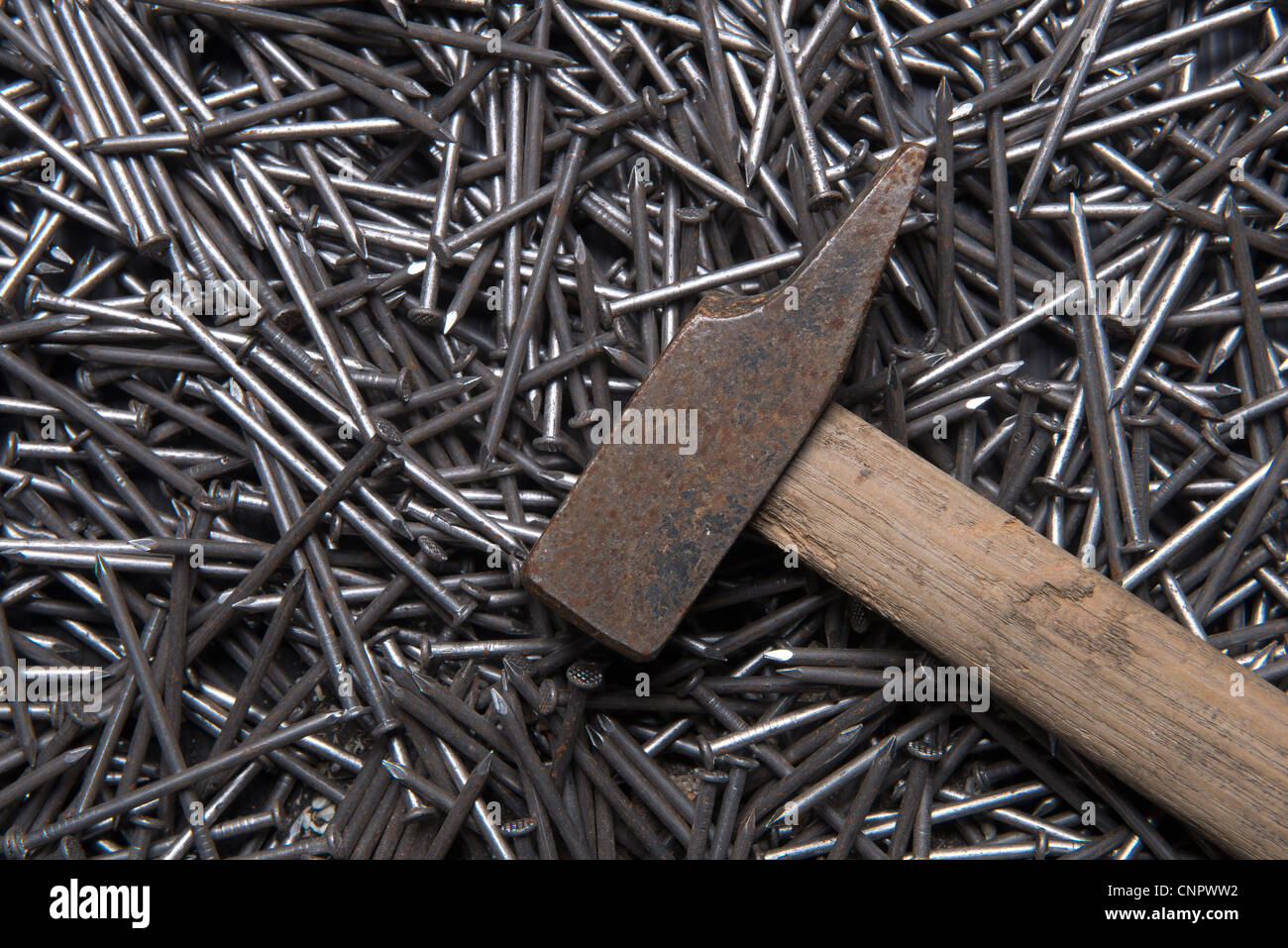 hammer and nails Stock Photo - Alamy