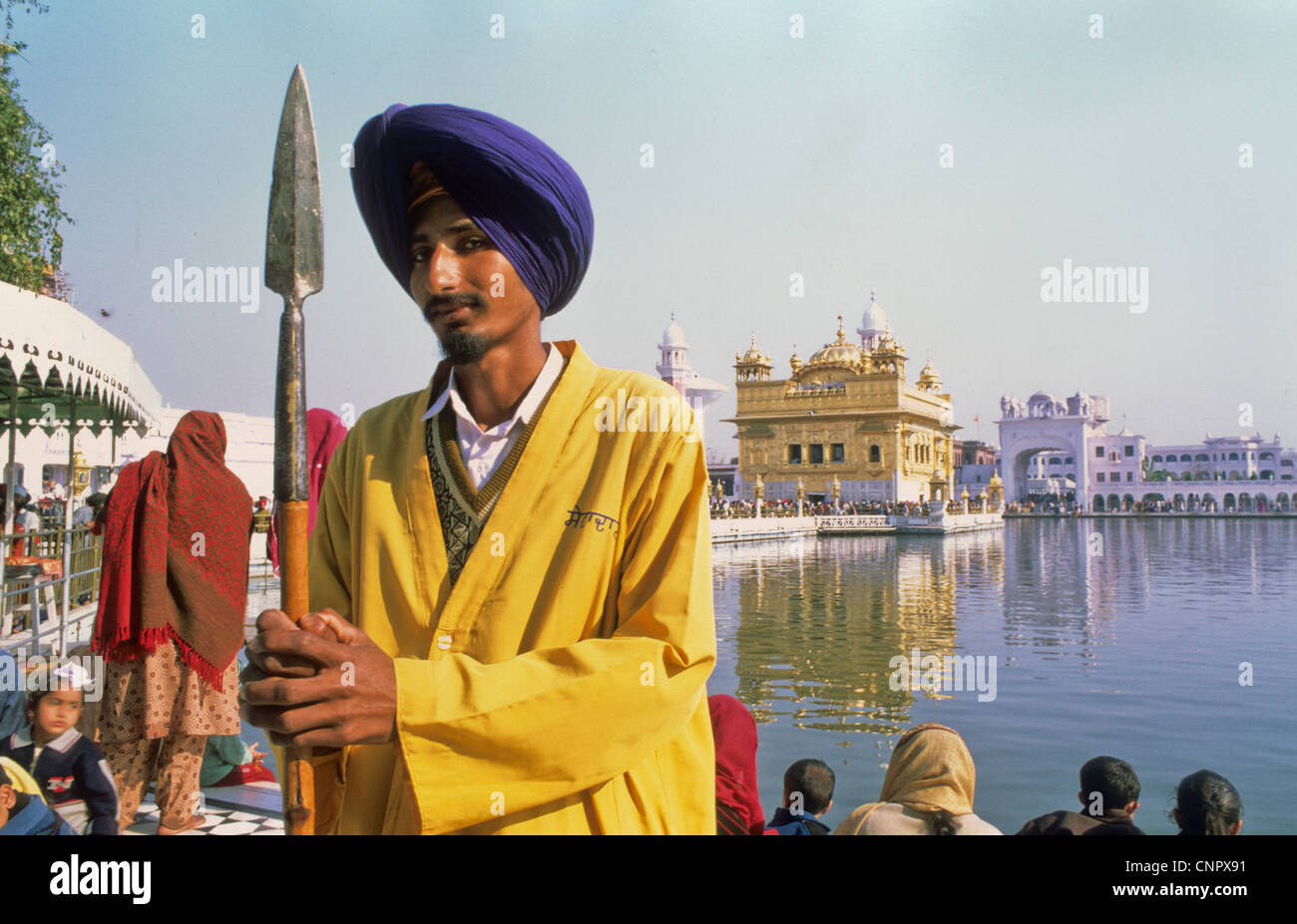Sikh man guardian lance turban hi-res stock photography and images - Alamy