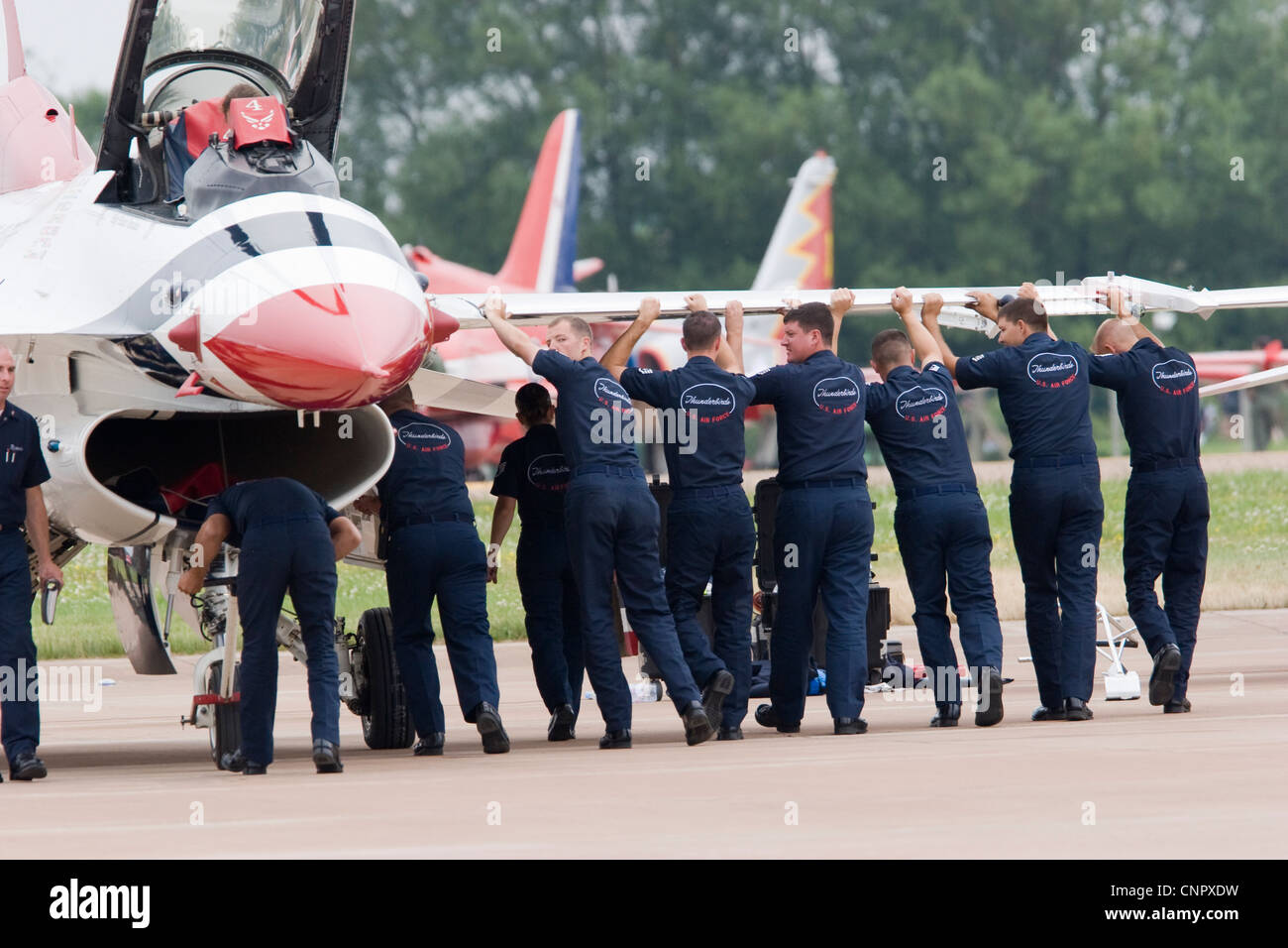 Thunderbirds ground crew hi-res stock photography and images - Alamy