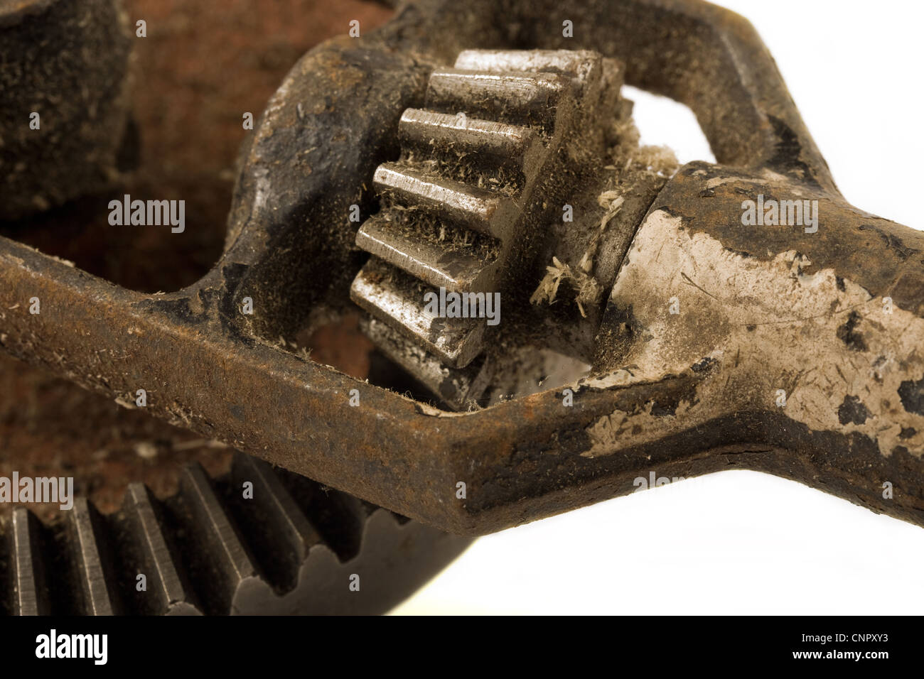 Old rusty industrial cogwheels hi-res stock photography and images - Alamy