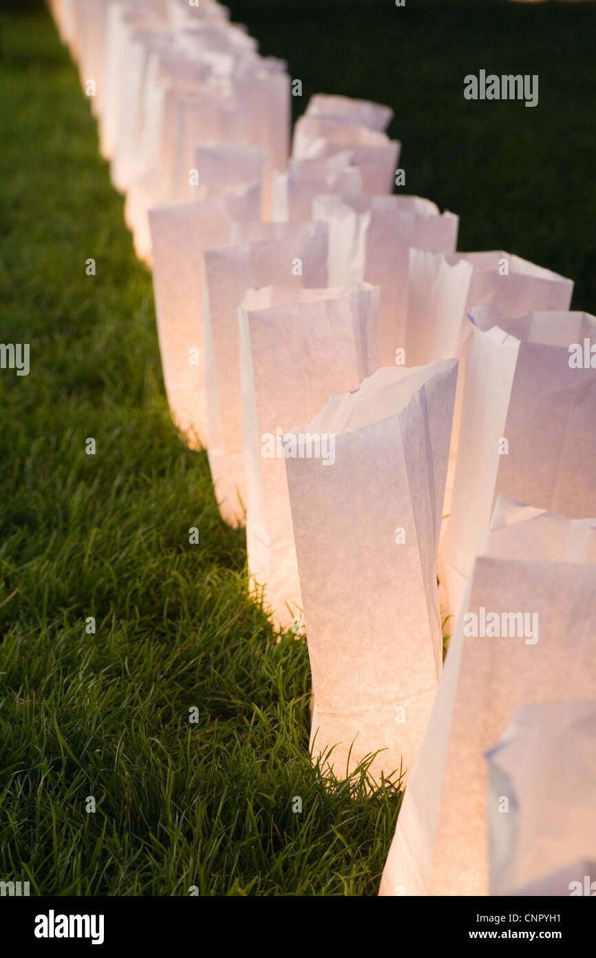 White paper bag lamps hi-res stock photography and images - Alamy