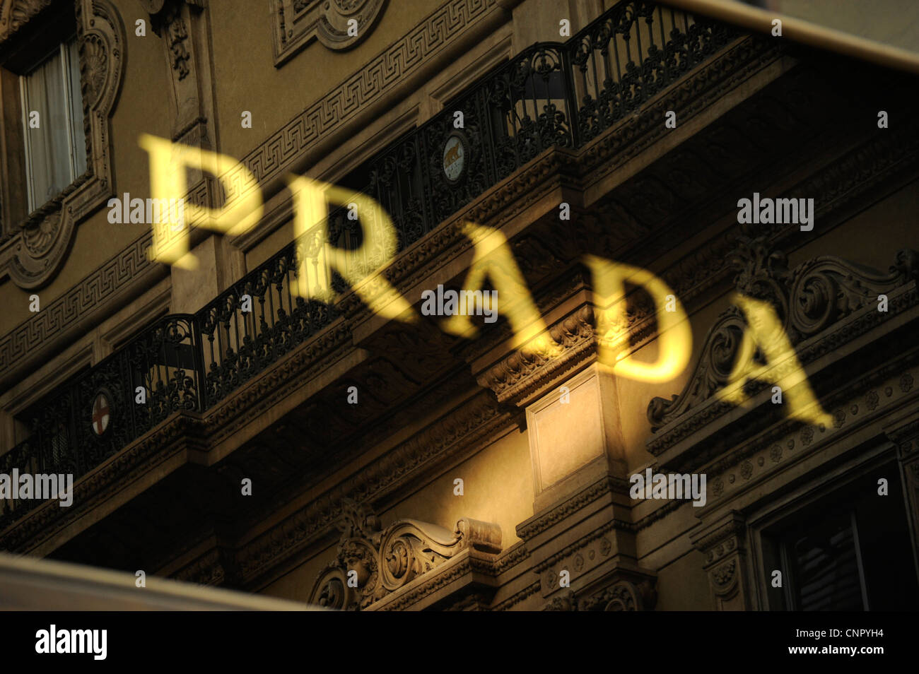 Prada shop. Galleria Vittorio Emanuele II. Milan, Italy Stock Photo - Alamy