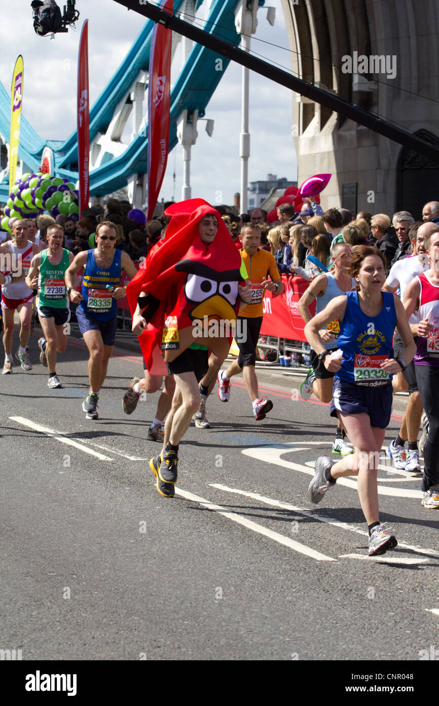 Tens of thousands of runners and wheel chair users pass over Tower ...