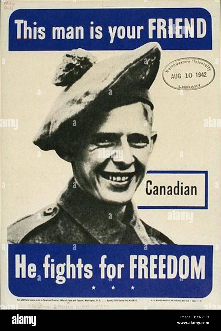 A series of World War II propaganda posters used to encourage military ...