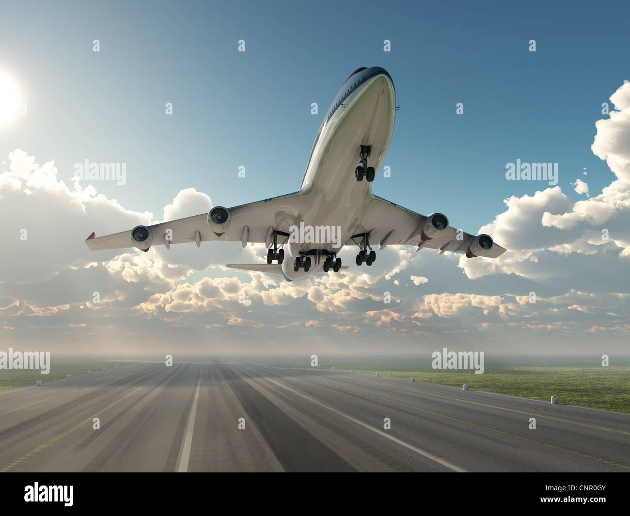 airplane taking off Stock Photo - Alamy