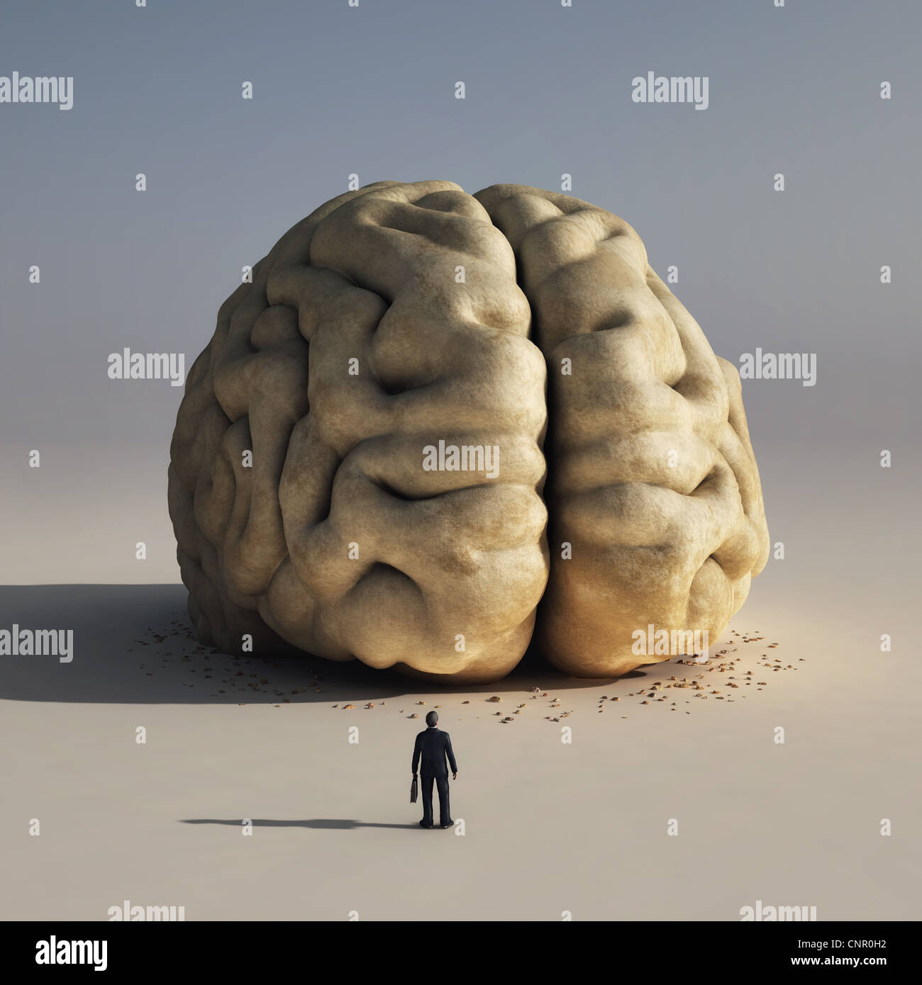 Man big brain thought hi-res stock photography and images - Alamy