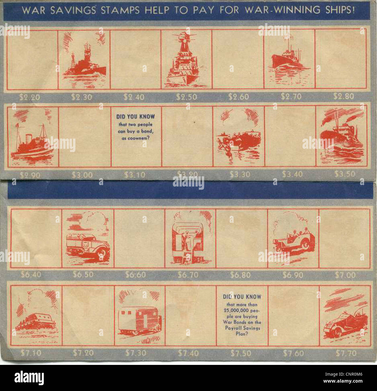 This World War II-era poster highlights the promotion of war stamps as ...