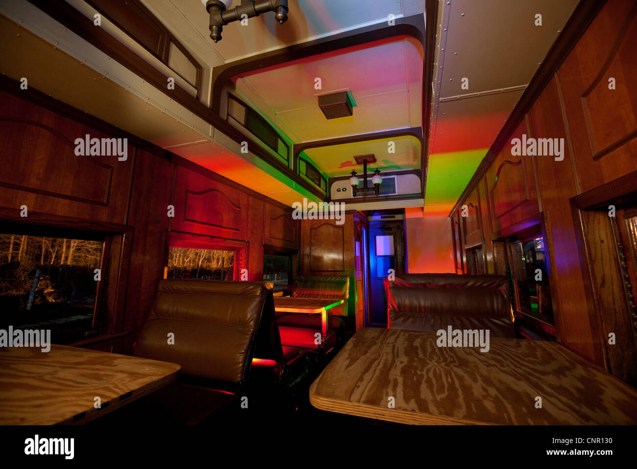 Interior view of a Passenger Rail car, Texas State Railroad, 1881, Rusk ...