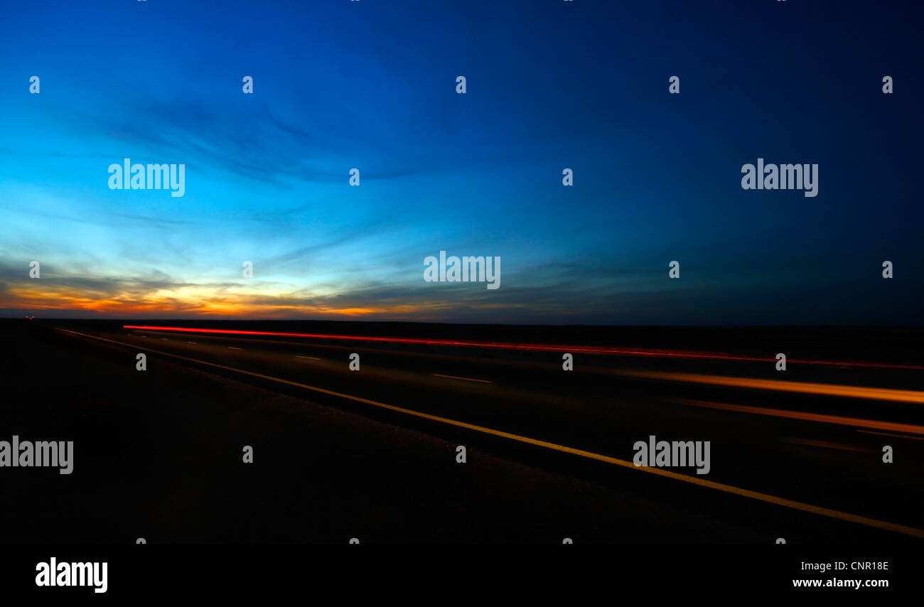 Car lights in motion hi-res stock photography and images - Alamy