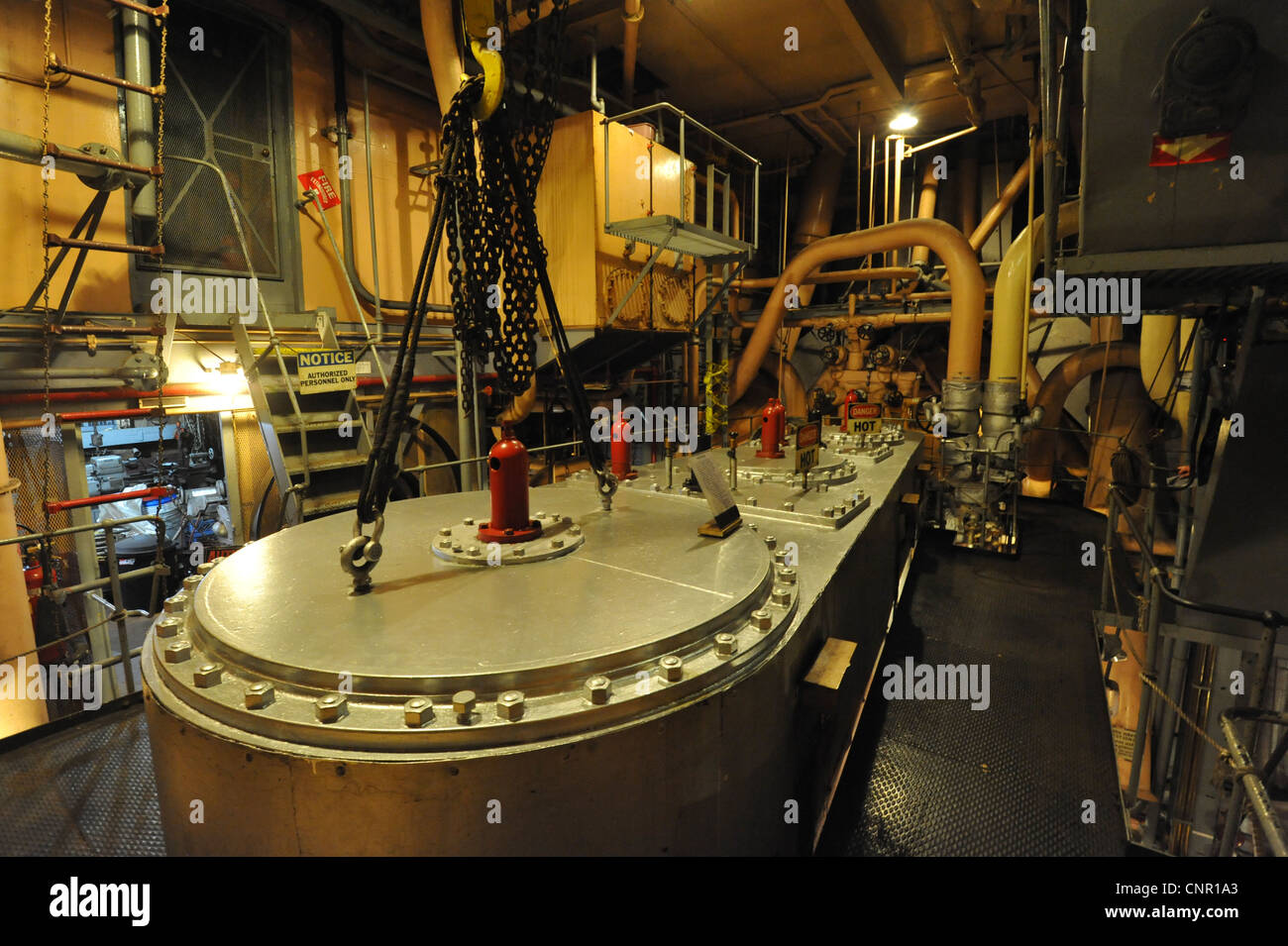 SS Jeremiah O'Brien a Liberty Ship Engine Room Stock Photo - Alamy